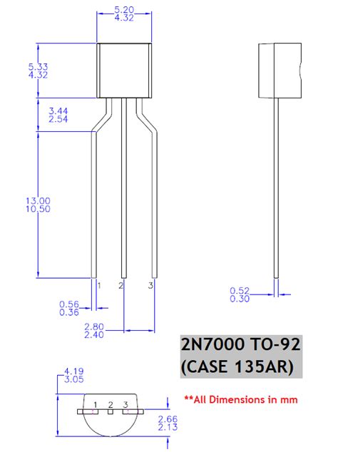 Guide To 2n7000 Mosfet Pinout Specs And Equivalent