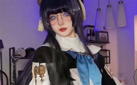 黑色裤袜眼镜娘佩拉Cos Yumekiii Yumekiii 哔哩哔哩视频