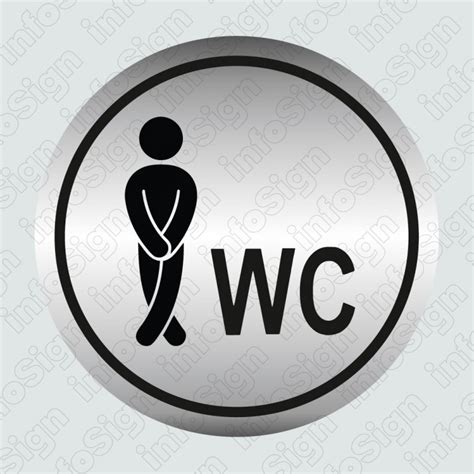ΤΟΥΑΛΕΤΑ ΑΝΔΡΩΝ Wc Men ΜΕ ΑΣΗΜΙ Pvc 13608 Infosign