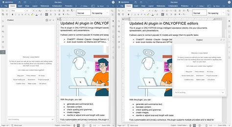 plugin ia onlyoffice plus intelligent plus fluide