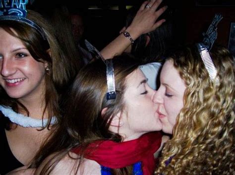 Girls Kissing At New Year Parties 91 Pics