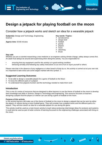 Design A Jetpack Teaching Resources