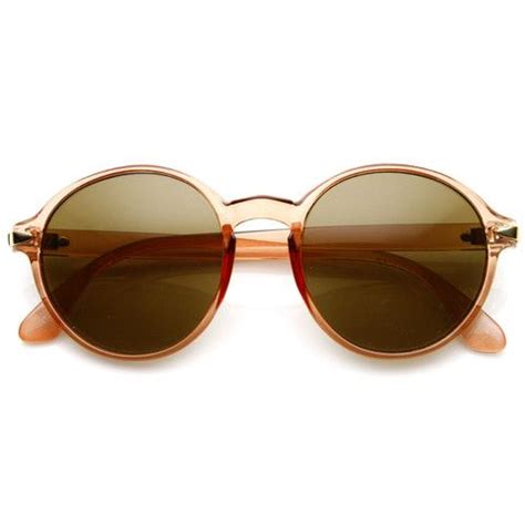 Retro Dapper Round Fashion Sunglasses 8905 Brown Round Sunglasses For