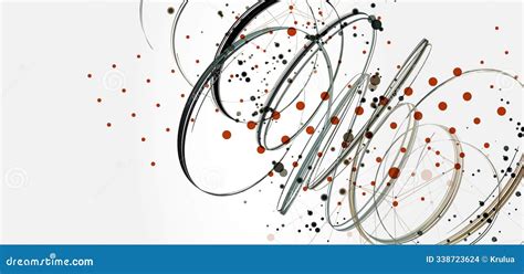 Template For Science And Technology Presentation Plexus Style Background Stock Vector