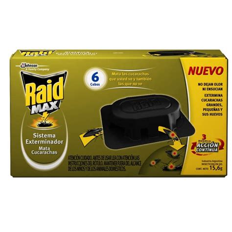 Raid Cebos Mata Cucarachas Artículos De Limpieza