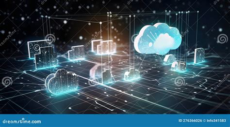 An Iot Device Communicating With A Cloud Platform Collect Five Created With Generative Ai Stock