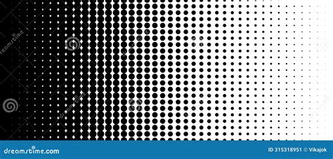 Dotted Halftone Gradient Texture Vanishing Polka Dot Background Repeating Dots Gradation