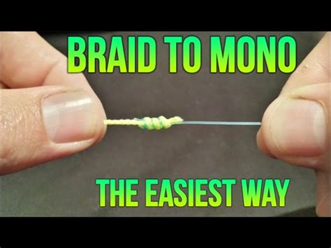 Joining Braid To Mono