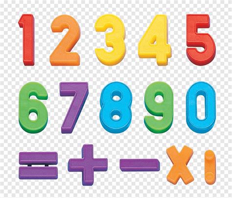 Яркие цифры на прозрачном фоне 42 фото