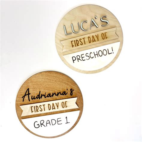 Diy First Day Of School Wood Sign