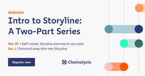 Mark Your Calendars For Our Two Part Webinar Series To See Chainalysis Storyline In Action And