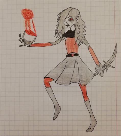 My Drawing Of My Lesbian Glasya Warlock Character Some Of You Might Know Her From Lesbian