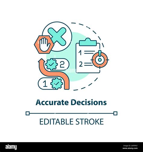Accurate Decisions Concept Icon Stock Vector Image And Art Alamy