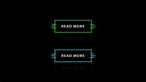 Creative Neon Light Button Hover Effects