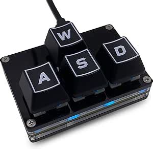 Amazon Com BTXETUEL Mini 4 Key Keypad WASD Arrow Key Keycaps Keyboard One Handed Mechanical
