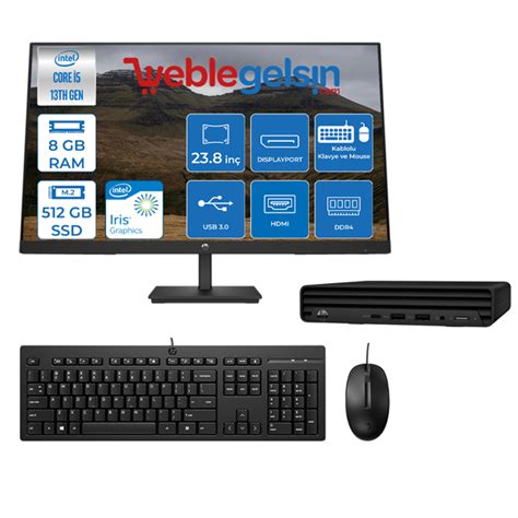 Hp Pro Mini G Intel Core I U Gb Gb Ssd Iris X Grafik Freedos Mini Masa St