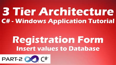 Insert Data Into Database Registration Form 3 Tier Architecture C