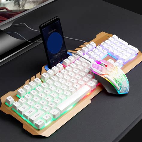 Wired Gaming Keyboard Mouse Combo Set Colorful Led Grandado