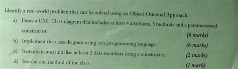 Solved Identify A Real World Problem That Can Be Solved