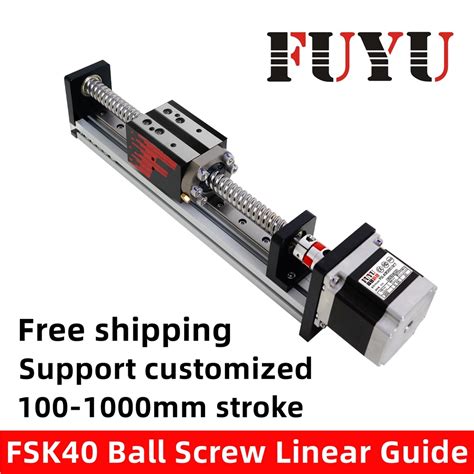 FUYU FSK V Linear Guide Stage Rail Motion Slide Table Ball Screw Actuator Nema Motor