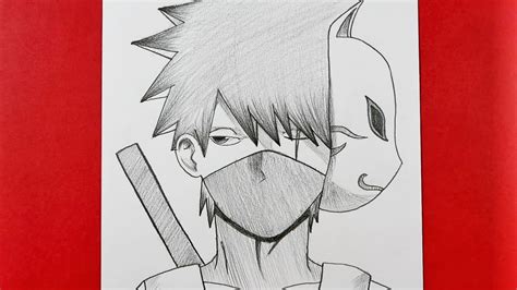 Easy Anime Sketch How To Draw Kakashi Hatake Step By Step Tutorial