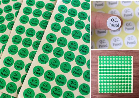 15 Sheets Qc Passed Label Qc Pass Inspection Self Vicedeal