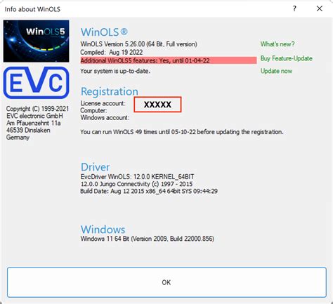 EVC WinOLS Solutions File Database 24 7 OLSx