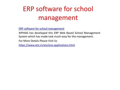 Ppt School Erp Software School Erp System School Management