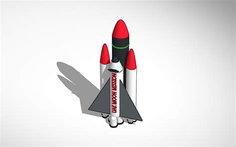 3d Design Rocket Tinkercad