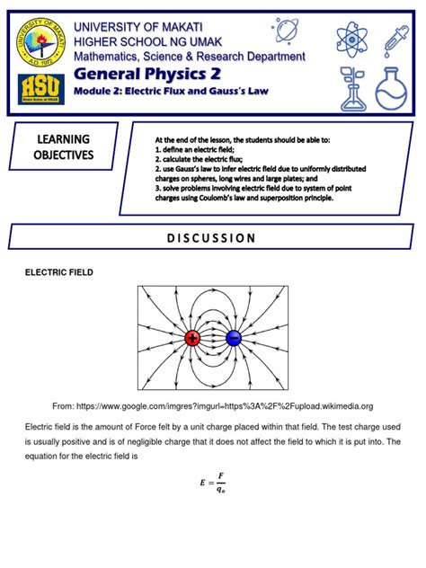 General Physics 2 Module 2 Download Free Pdf Electric Field Flux