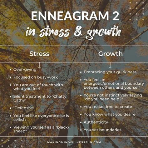 Enneagram 2 In Stress And Growth Making Mindfulness Fun