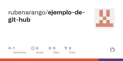 Github Rubenarango Ejemplo De Git Hub
