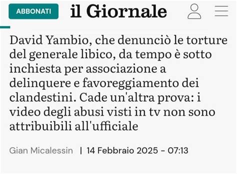 Statement By David Yambio President Of Refugees In Libya On