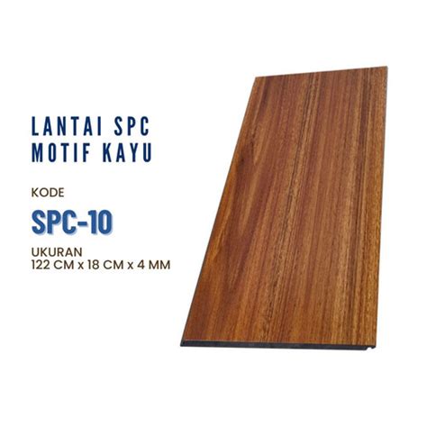 Jual Lantai Spc Motif Kayu Type Spc 01 Spc 10 Isi 10 Pcs Spc 10