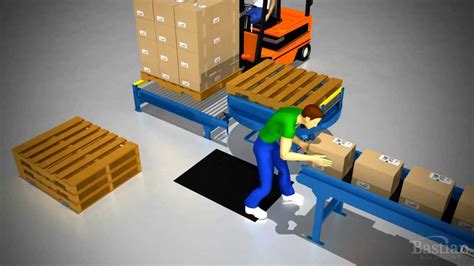 Rotating Pallet Lift Table Bastian Solutions Animations Youtube