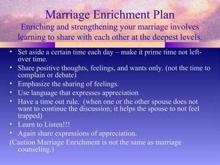 Postive Characteristics And Behavior Of Strong Marriage 1 2 Ppt