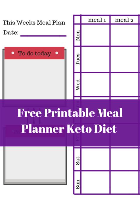 Free Printable Meal Planner Template For Keto Lityspark