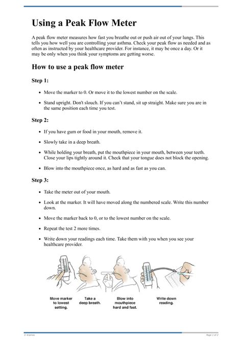 How To Calculate Peak Flow Meter At Jesse Mcmorrow Blog
