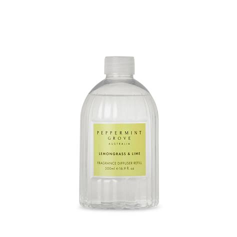 Lemongrass And Lime Diffuser Refill 500ml Peppermint Grove