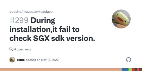 during installation it fail to check sgx sdk version · issue 299