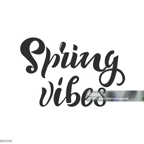 봄 느낌 레터링 따옴표 텍스트 휴일 초대장 배너 카드 포스터 현수막 로고에 대 한 시즌 타이포 그래피 디자인 벡터 일러스트 봄에 대한 스톡 벡터 아트 및 기타 이미지