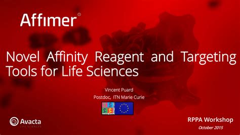 Pdf Affimer® Novel Affinity Reagent And Targeting Tools For Life Sciences