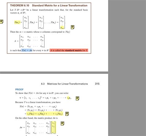 Find Standard Matrix Of Linear Transformation Is This Right