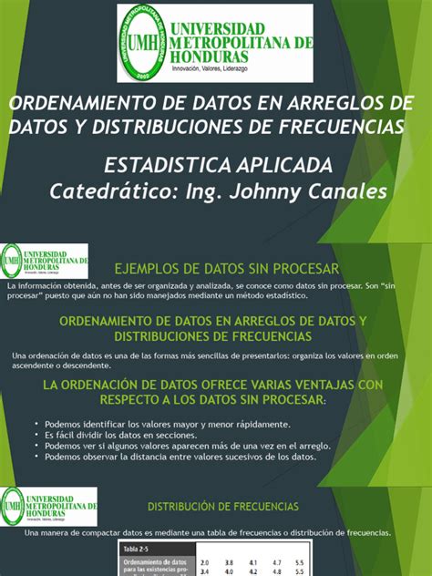 Ordenamiento De Datos Pdf Histograma