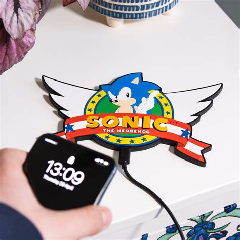 Official Sonic The Hedgehog Wireless Charging Mat Lets Talk Mobiles