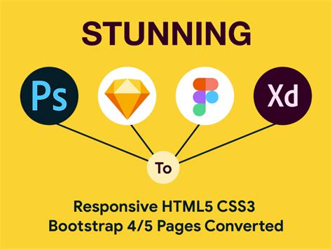 Stunning Psd To Responsive Html5 Css3 Bootstrap 45 Pages Converted