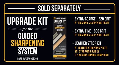 Work Sharp Wssa0003300 Guided Sharpening System Upgrade Kit Suits Wsgss Sale Items Sharpening
