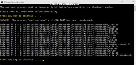 Clear And Reset Thumbnail Cache In Windows Tutorials