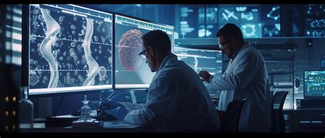 doctor and researcher collaborating in a modern lab premium ai generated image