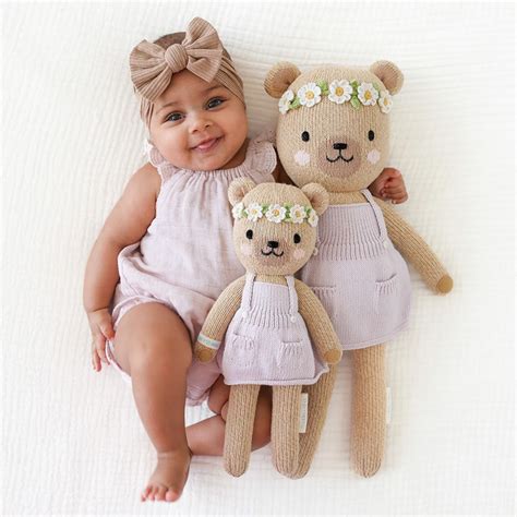 Cuddle Kind Hand Knit Doll Olivia The Honey Bear The Infant Boutique